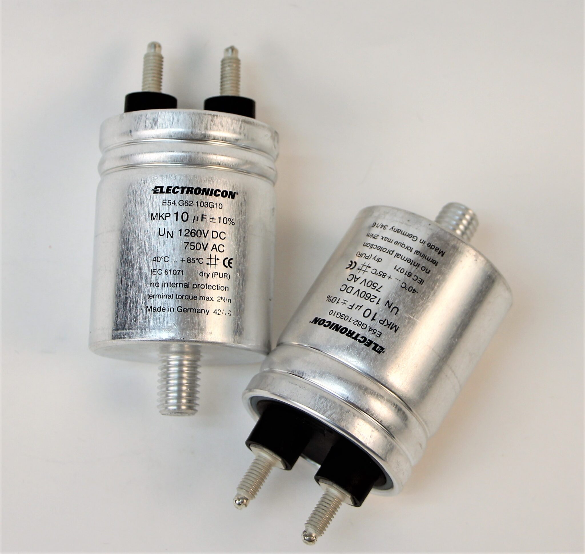 Electronicon Power Electronics Capacitor E54 G62 103G10 Un 1260 V DC electronicon-power-electronics-capacitor-e54-g62-103g10-un-1260-v-dc