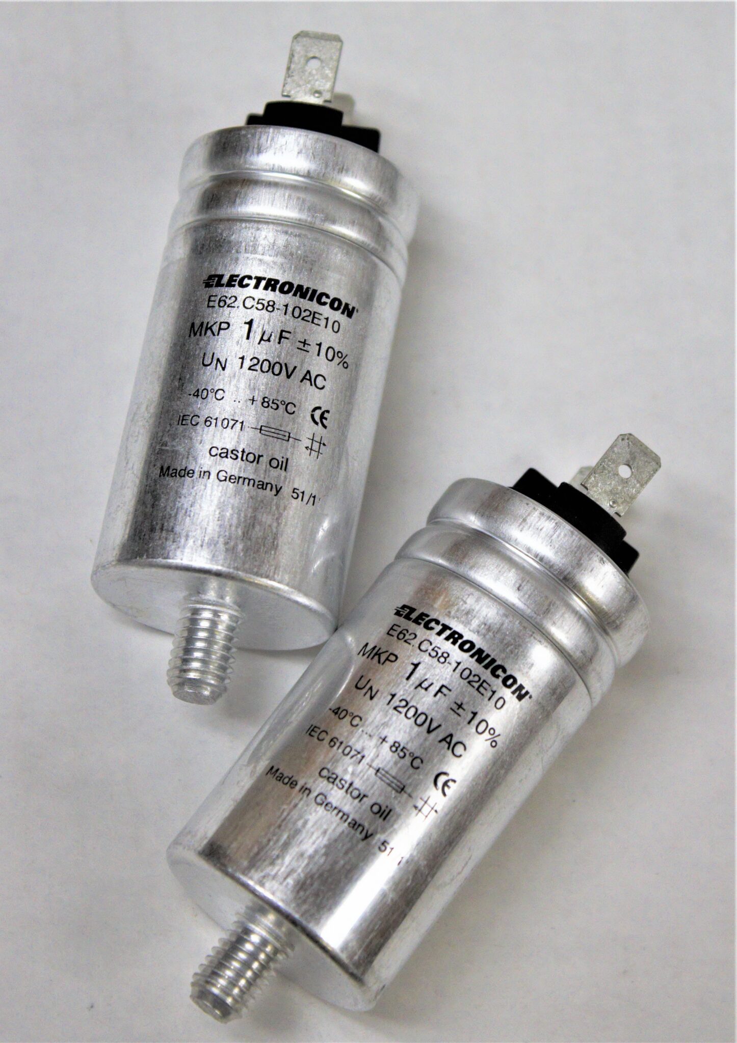 Electronicon Capacitor E62.C58-102E10 1,0 uF 1200 V ac - UPE Inc.